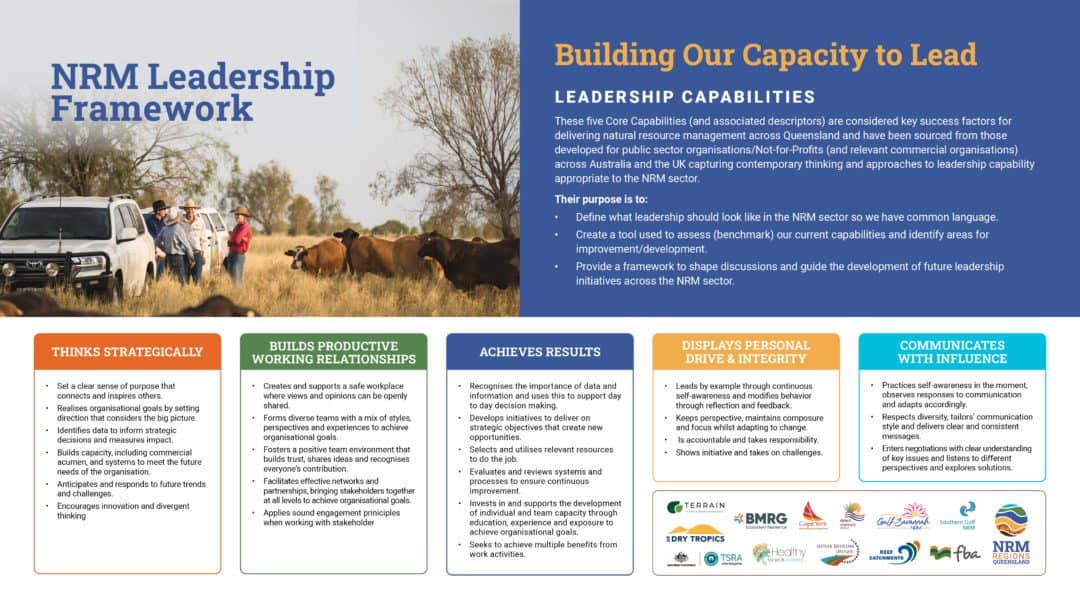 A leadership framework for Queensland’s NRM Sector - NRM Regions Queensland